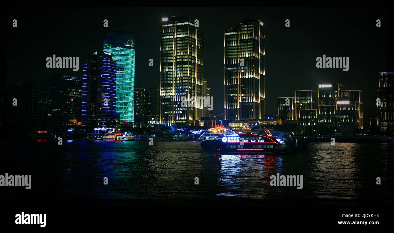 Explore the city of Shanghai - Day and Night Views Stock Photo - Alamy