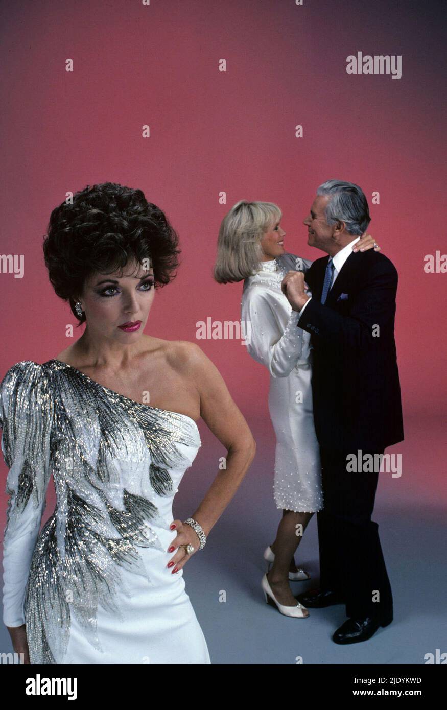 JOHN FORSYTHE, JOAN COLLINS and LINDA EVANS in DYNASTY (1981), directed ...