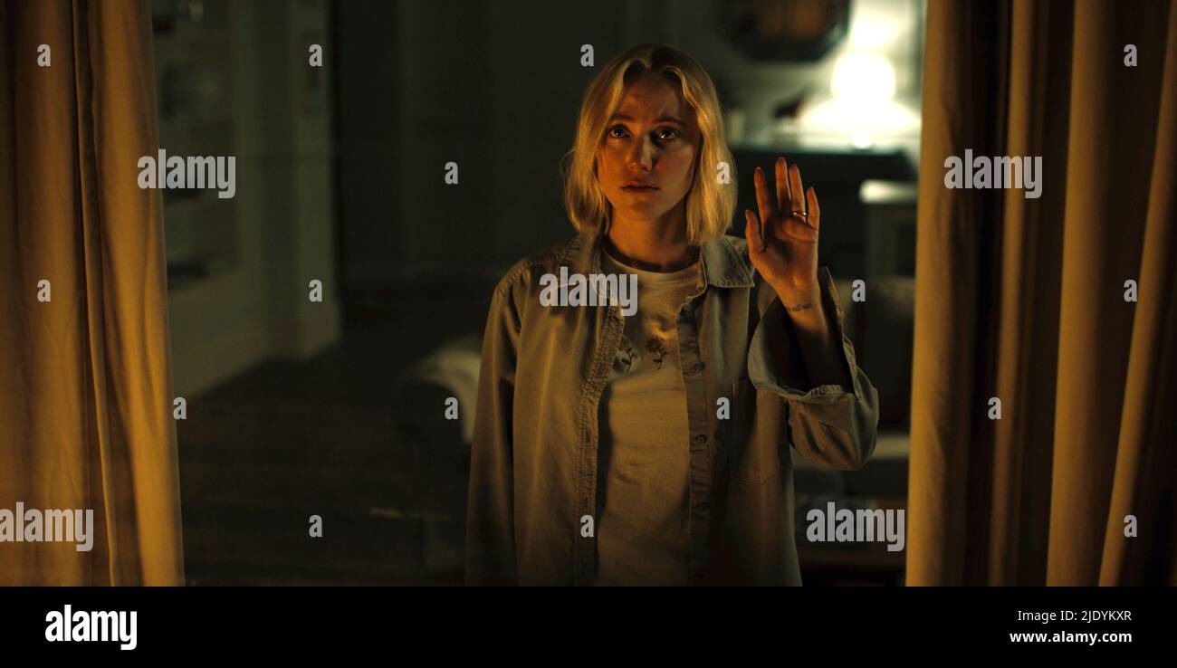 MAIKA MONROE in WATCHER (2022), directed by CHLOE OKUNO. Credit ...