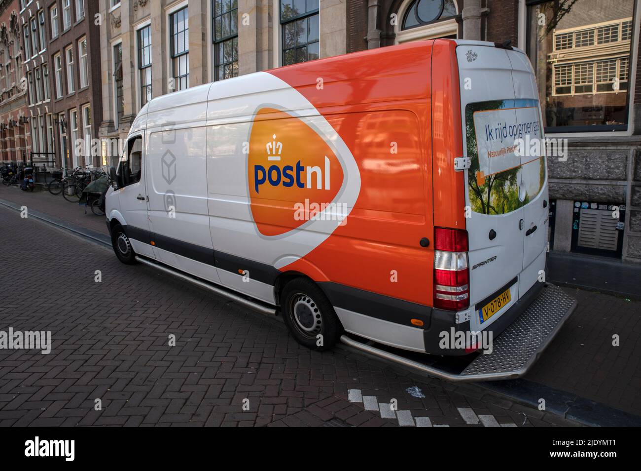 Side View Post.nl Van At Amsterdam The Netherlands 23-6-2022 Stock ...