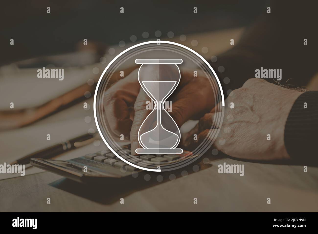 Deadline concept illustrated by a picture on background Stock Photo - Alamy