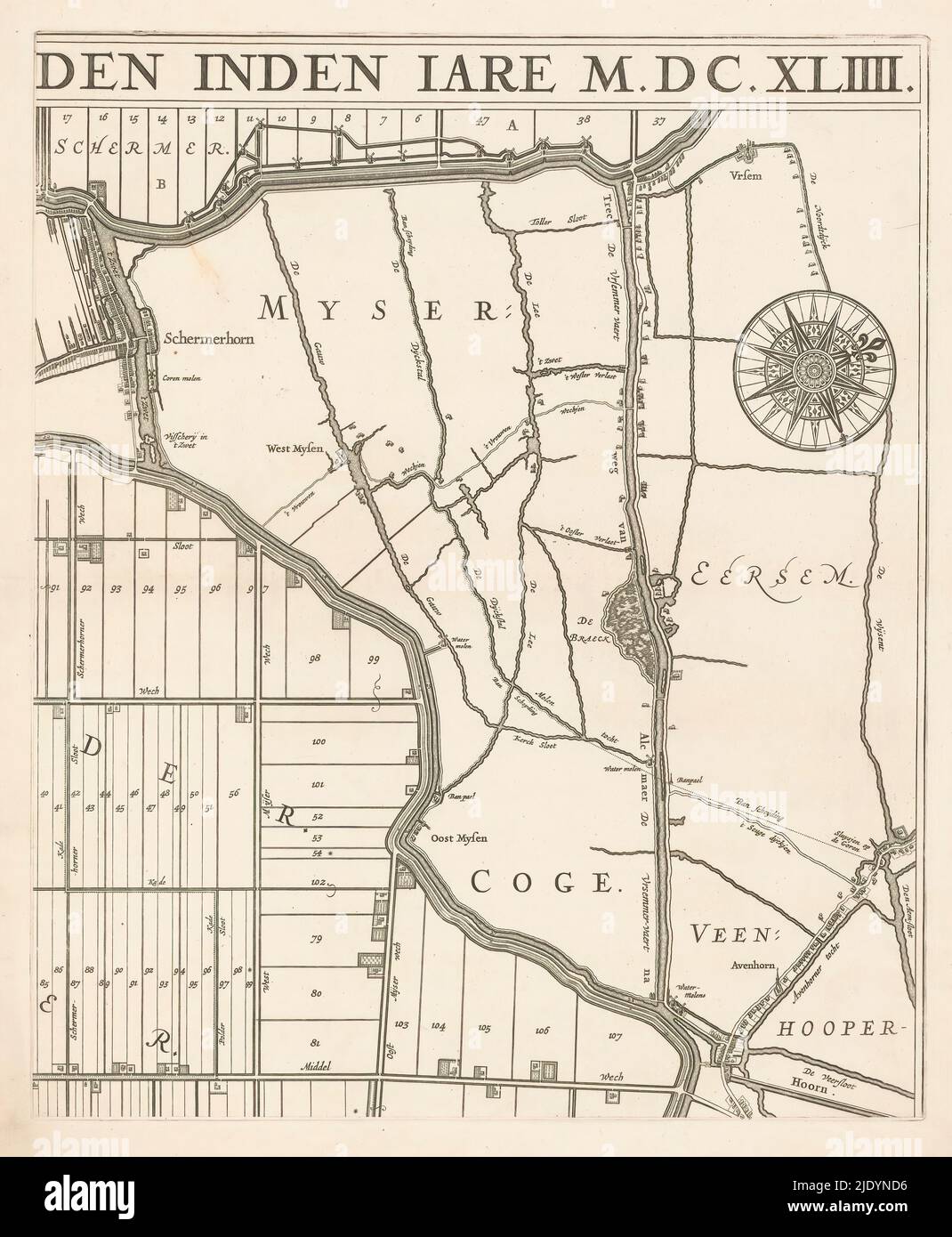 Beemster map hi-res stock photography and images - Alamy