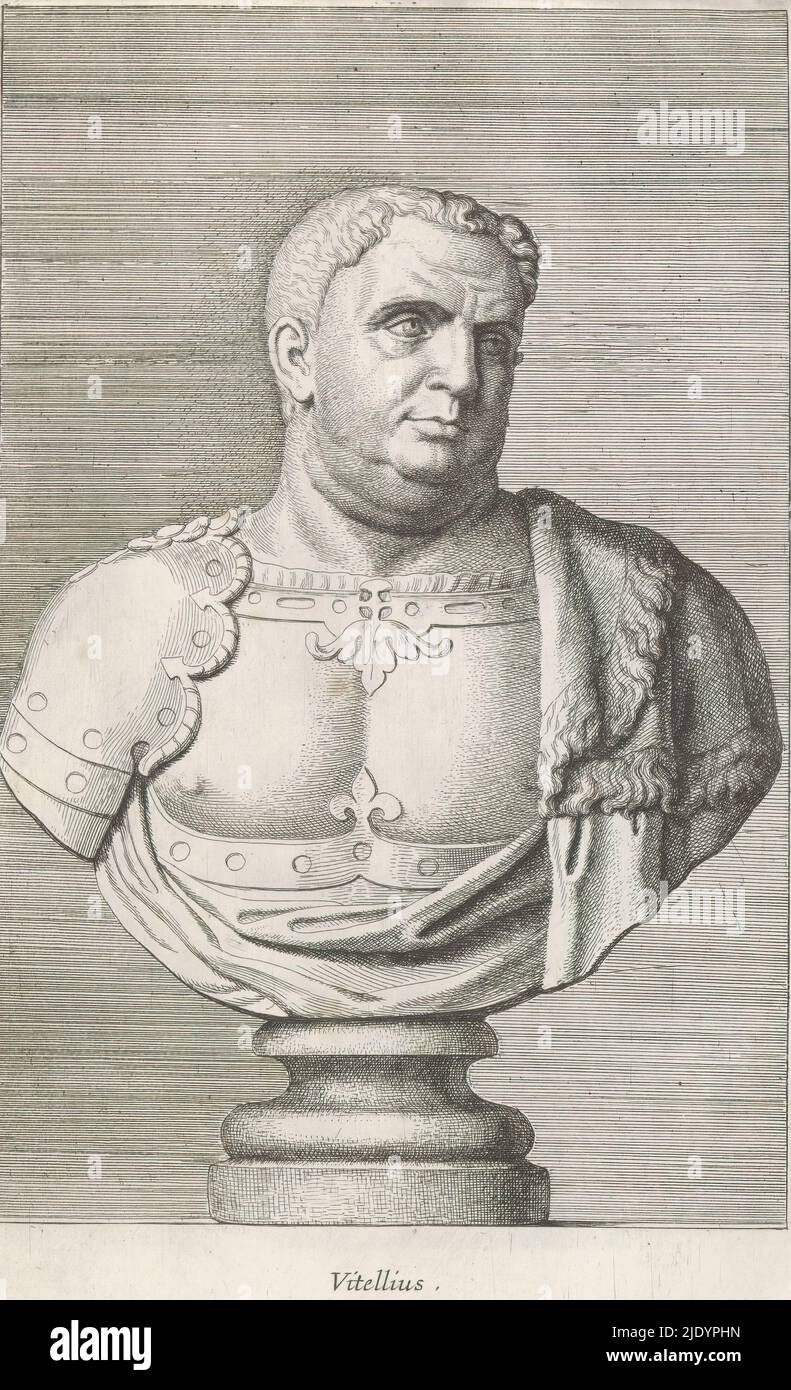 Bust of Emperor Vitellius, Vitellius (title on object), Classical bust ...