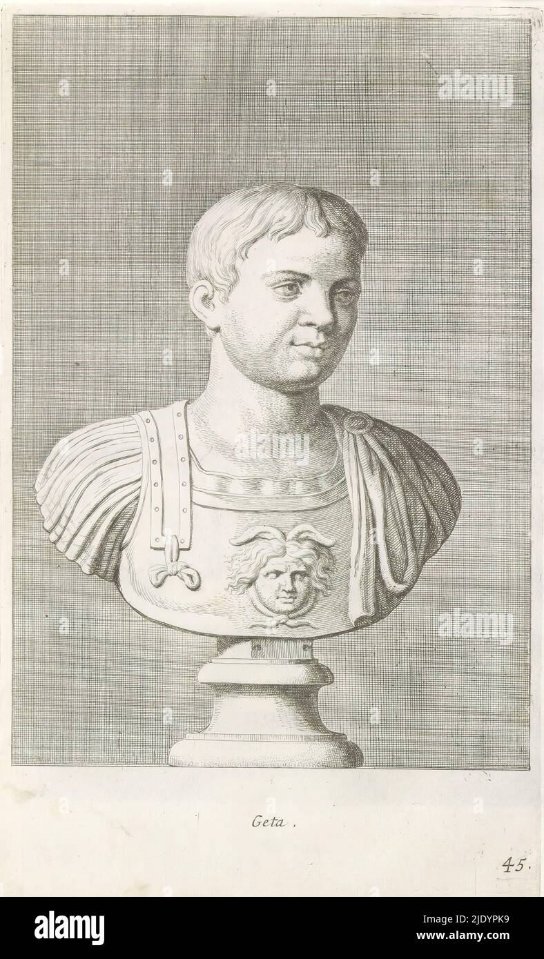 Bust of Emperor Geta, Geta (title on object), Classical bust of a man ...