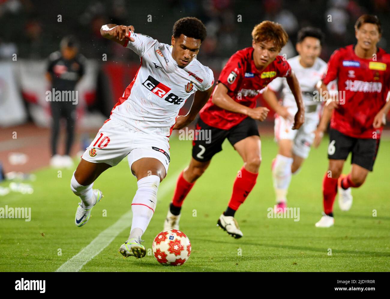 Kanazawa, Japan. 22nd June, 2022. Mateus (Grampus) Football/Soccer ...