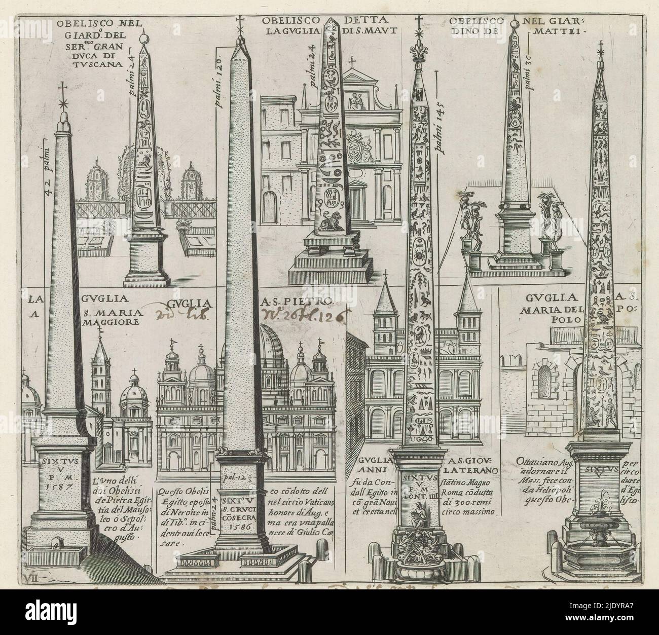 Obelisks in Rome, Monuments and buildings erected during the ...