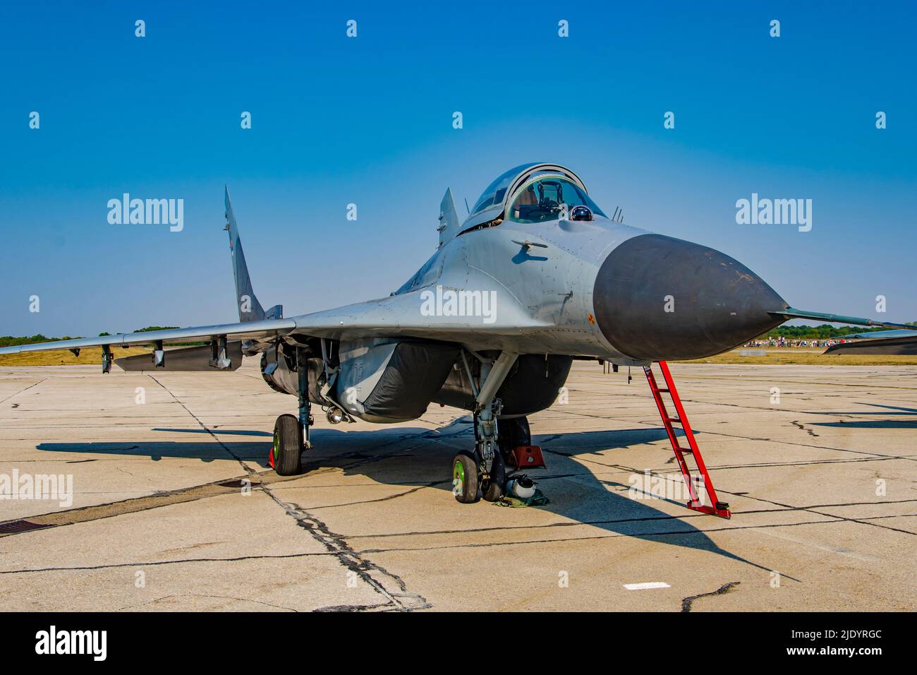Belgrade, Serbia - September 2, 2012: Russian Mig-29 jet fighter ...