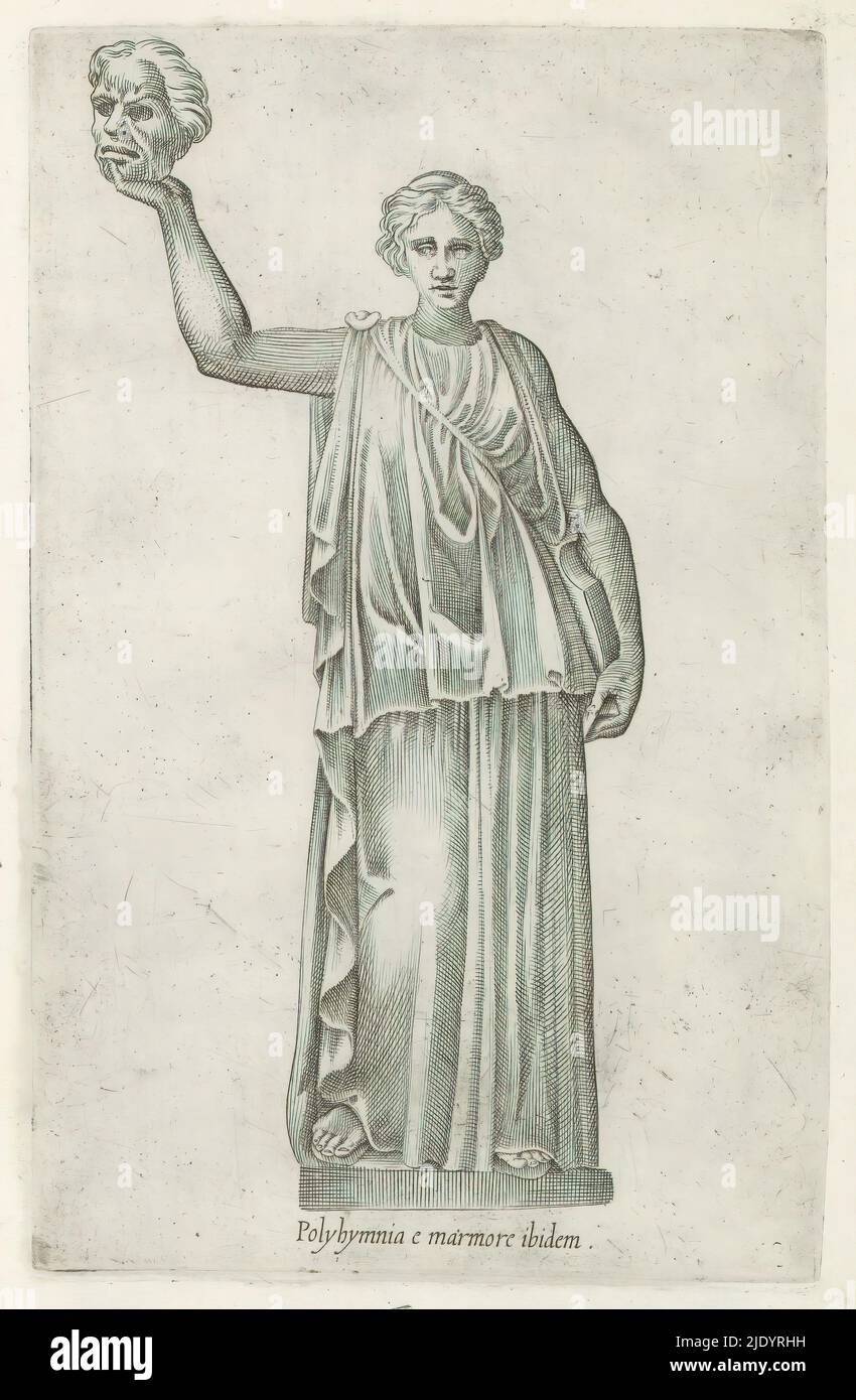 Sculpture of the muse Polyhymnia, Sculptures of Antiquity (series title ...