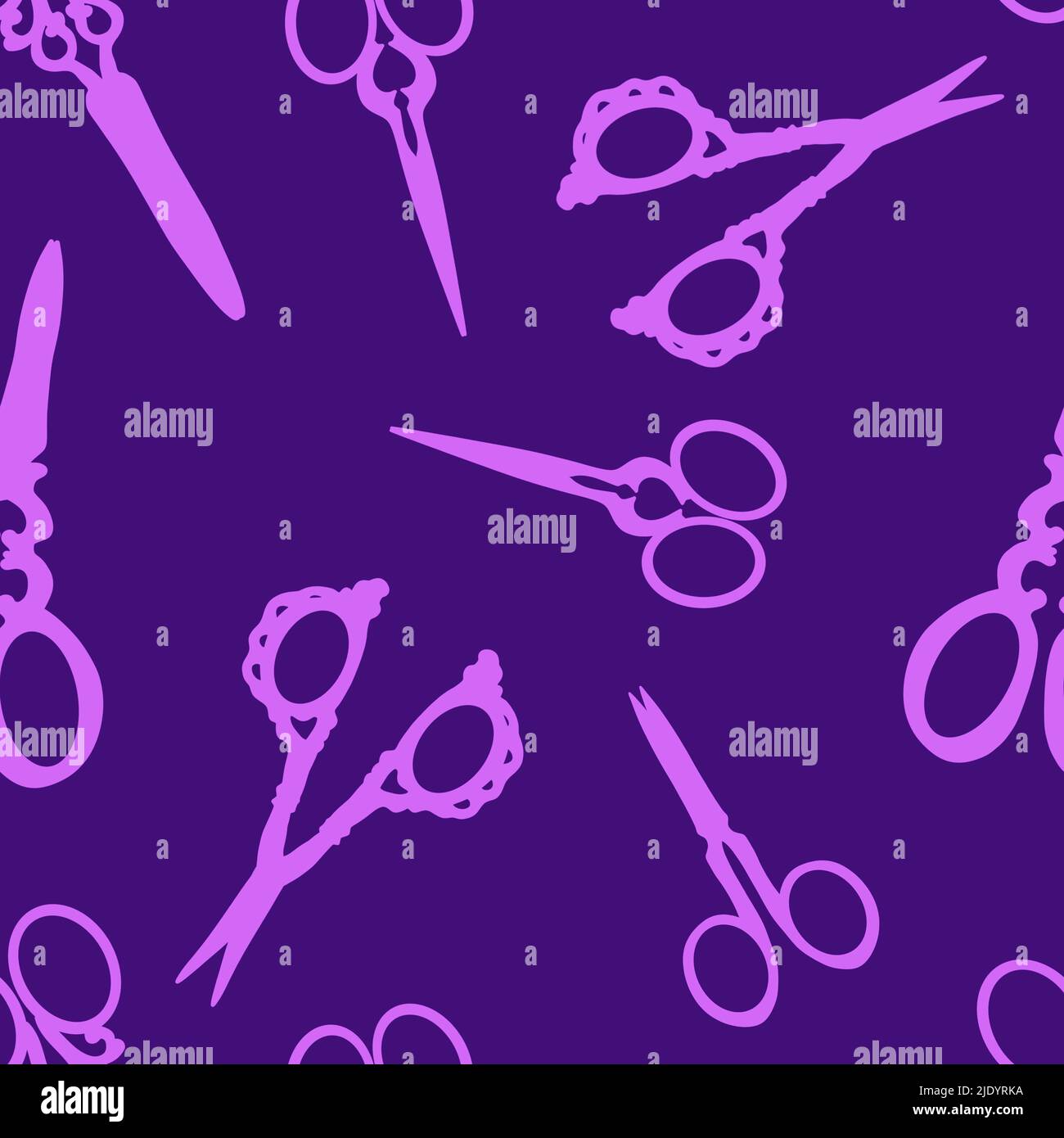 Doodle seamless scissors pattern for fabrics and linens and wrapping ...