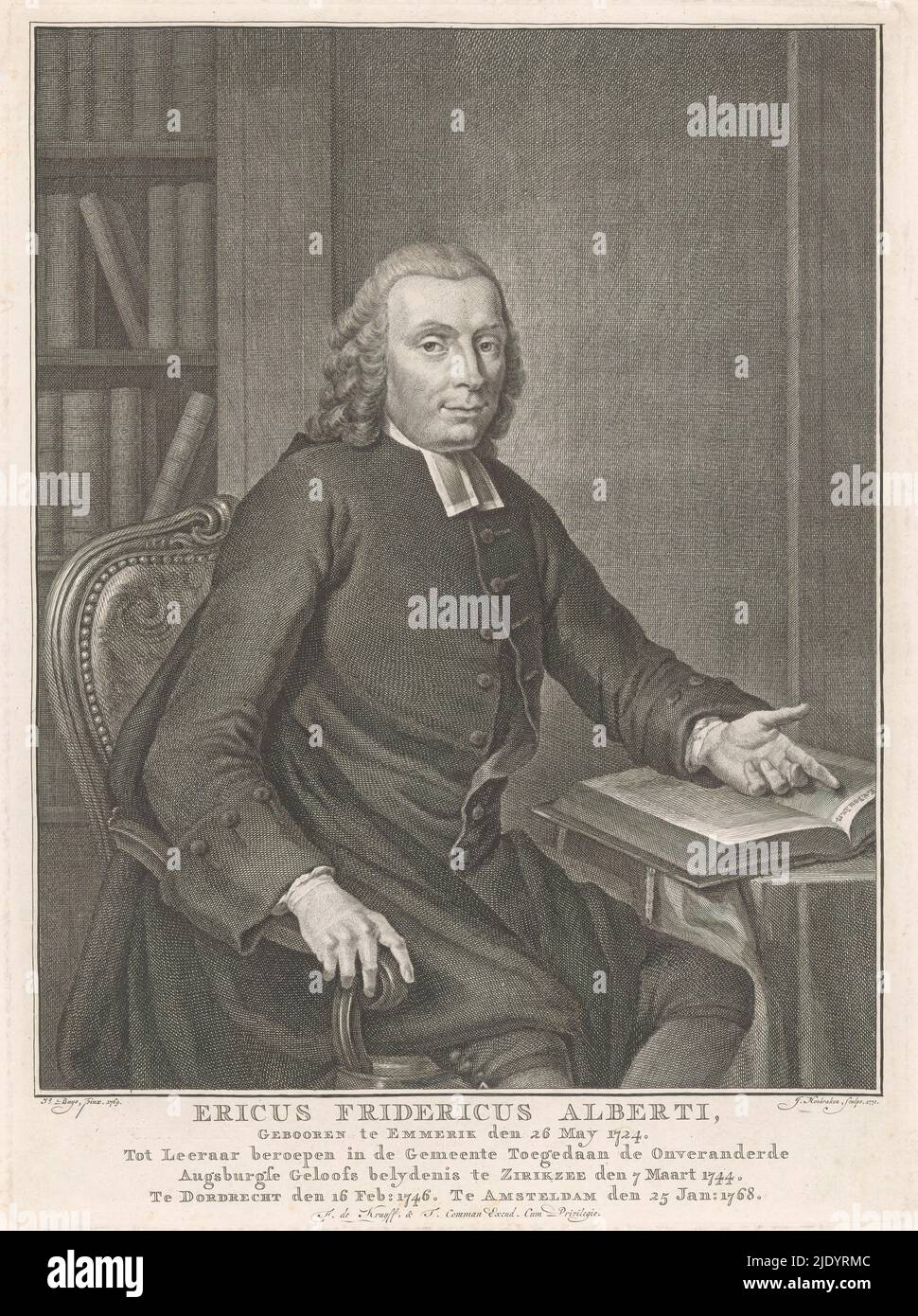 Portrait of Ericus Fredericus Alberti, Portrait of Ericus Fredericus ...