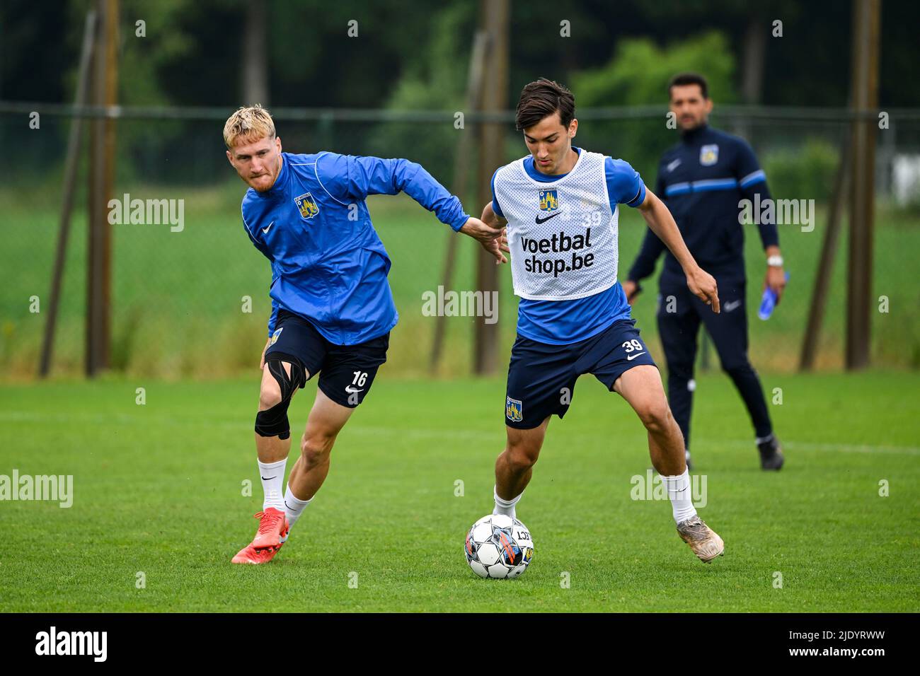 Westerlo's Leo Seydoux and Westerlo's Thomas Van Den Keybus pictured in ...