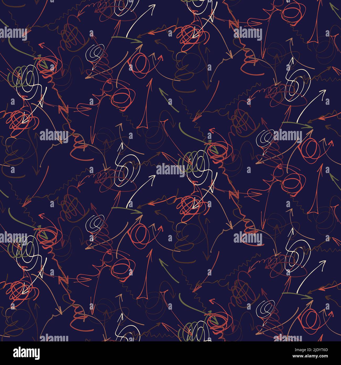 Collection color arrows isolated on black background . Seamless pattern ...