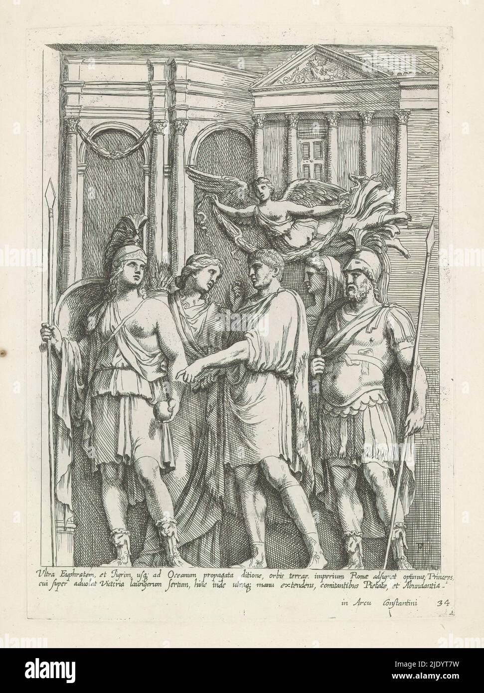 Relief showing a Roman emperor leaving for the hunt, Roman sculpted ...