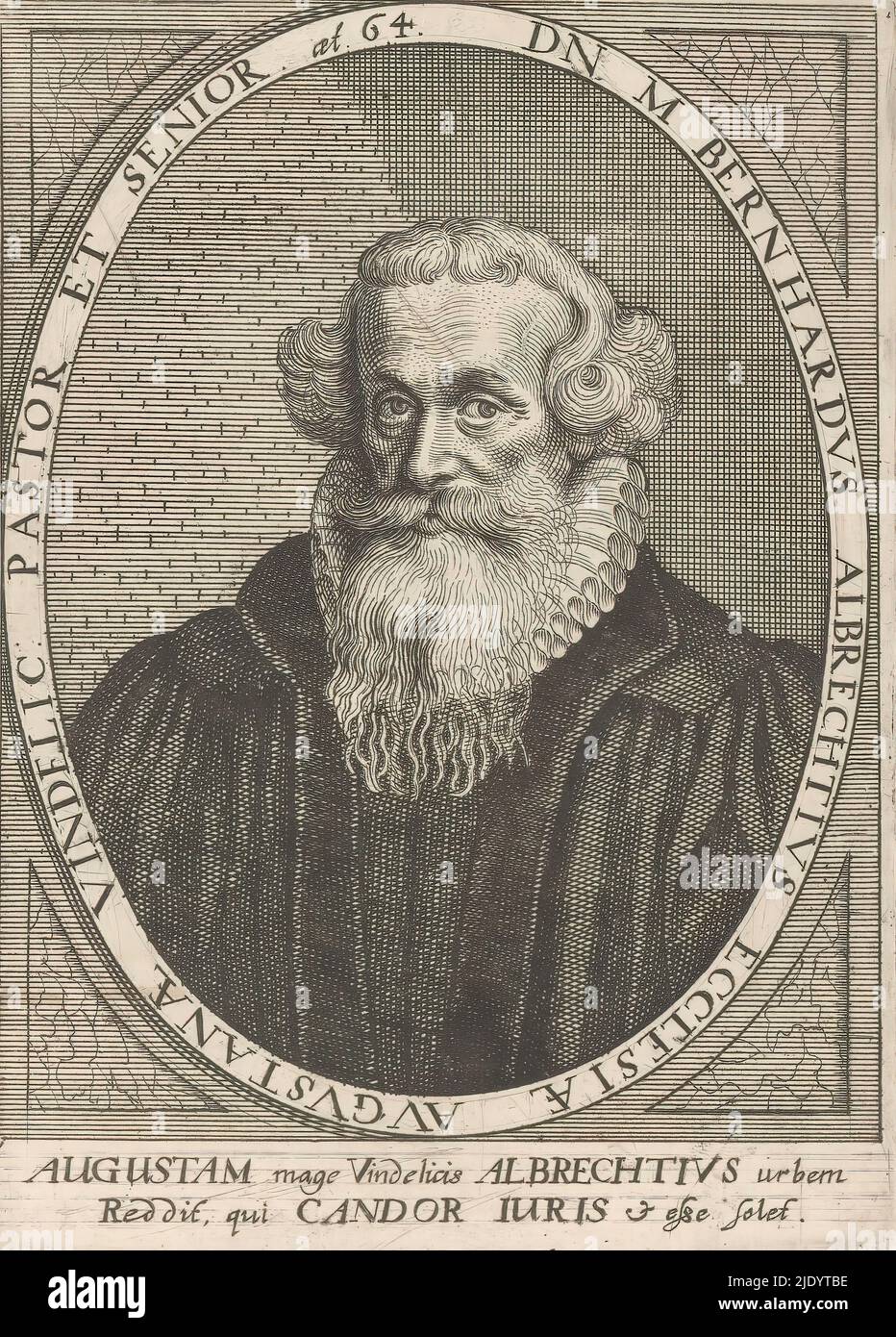 Portrait of Bernhard Albrecht at age 64, Portrait of Bernhard Albrecht ...