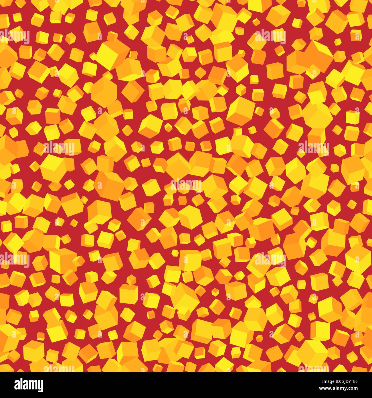 Abstract image of red cubes background. Seamless pattern vector ...