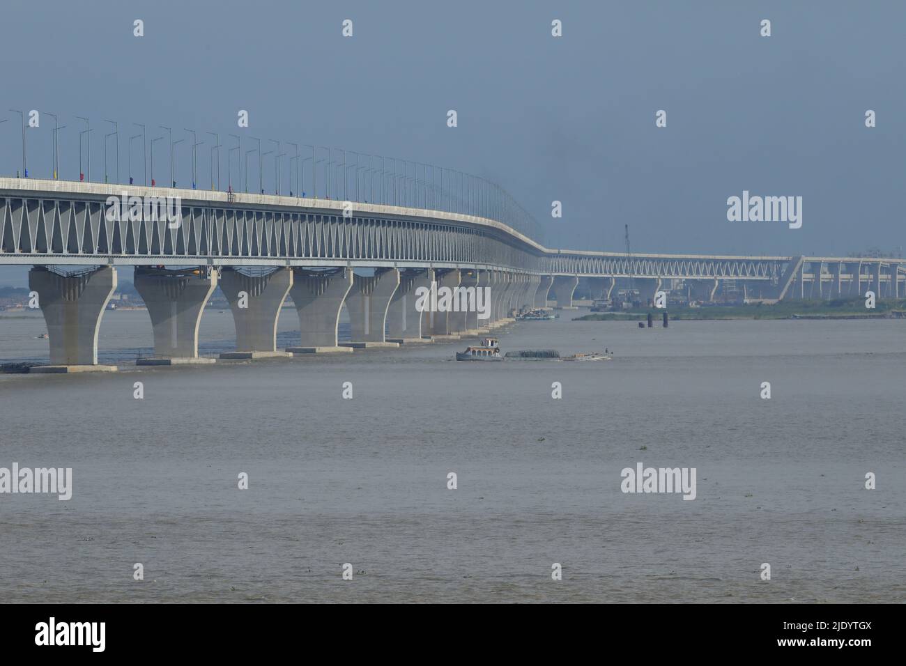 Dhaka, Bangladesh. 21st June, 2022. General view of the Padma bridge at ...