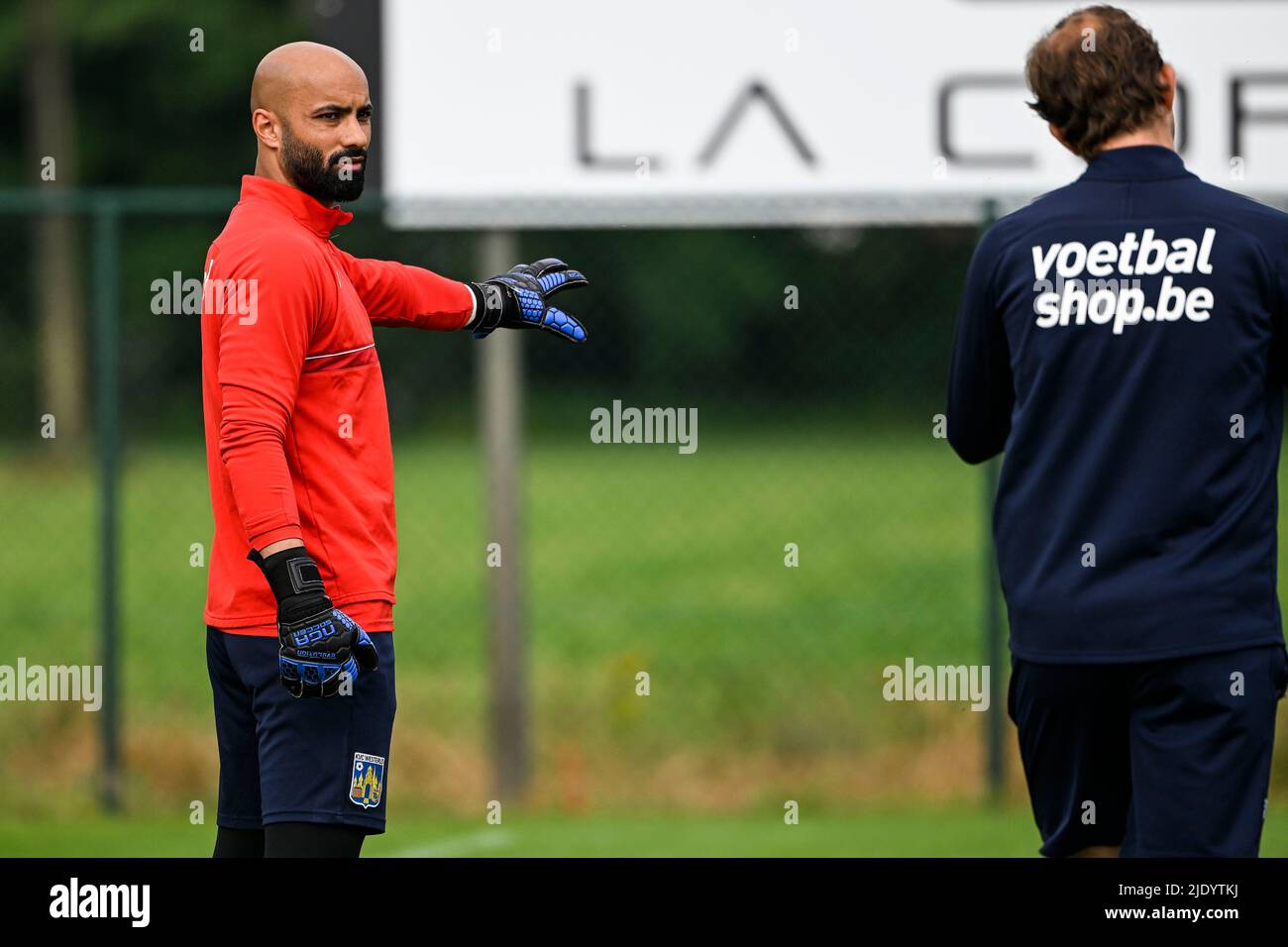 Westerlo's goalkeeper Sinan Bolat pictured during a training session of Belgian Jupiler Pro ...