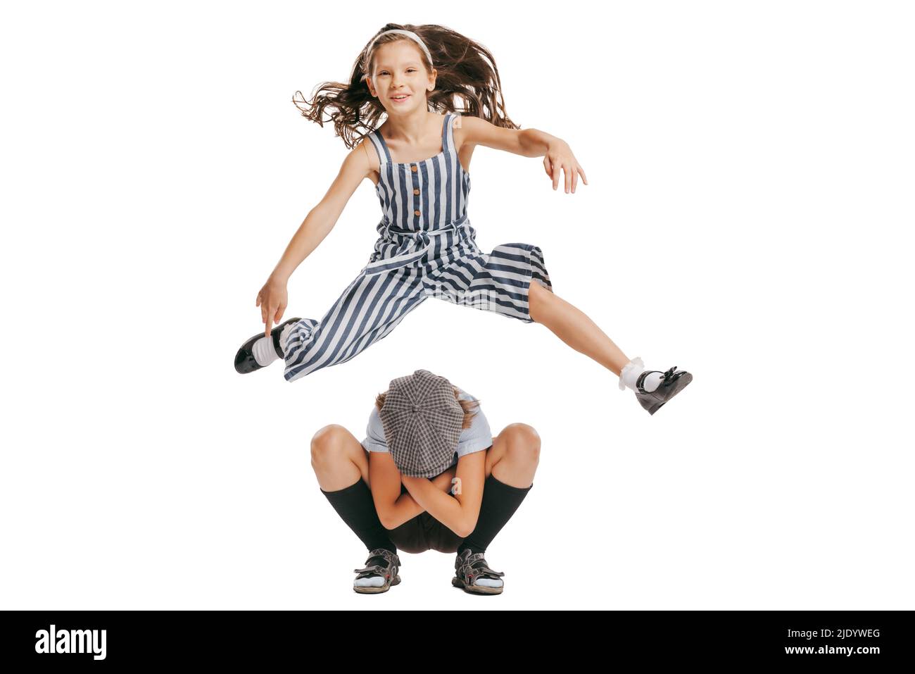 Leapfrog over people hi-res stock photography and images - Alamy