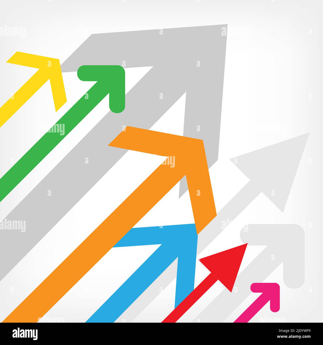 color arrows set grows up success sign Stock Vector Image & Art - Alamy
