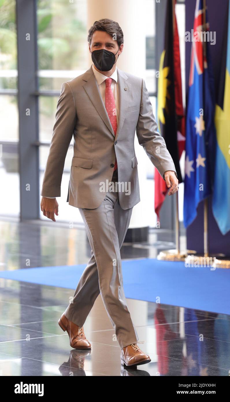 Justin Trudeau, Prime Minister of Canada attends the Commonwealth Heads ...