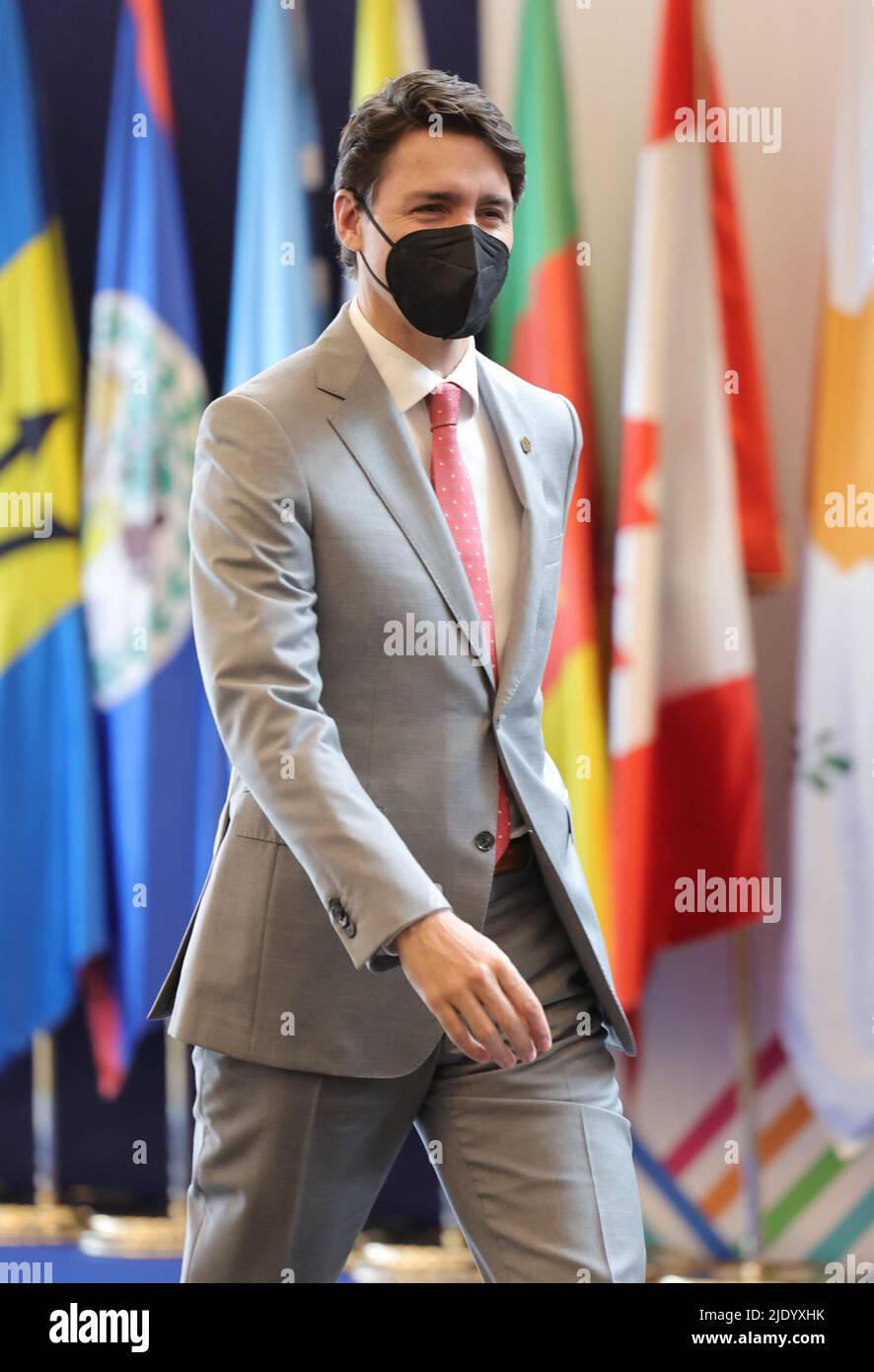 Justin Trudeau, Prime Minister of Canada attends the Commonwealth Heads ...