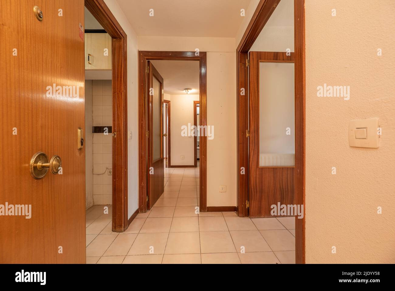 Entrance hall of a house with access to a distributor to several rooms ...