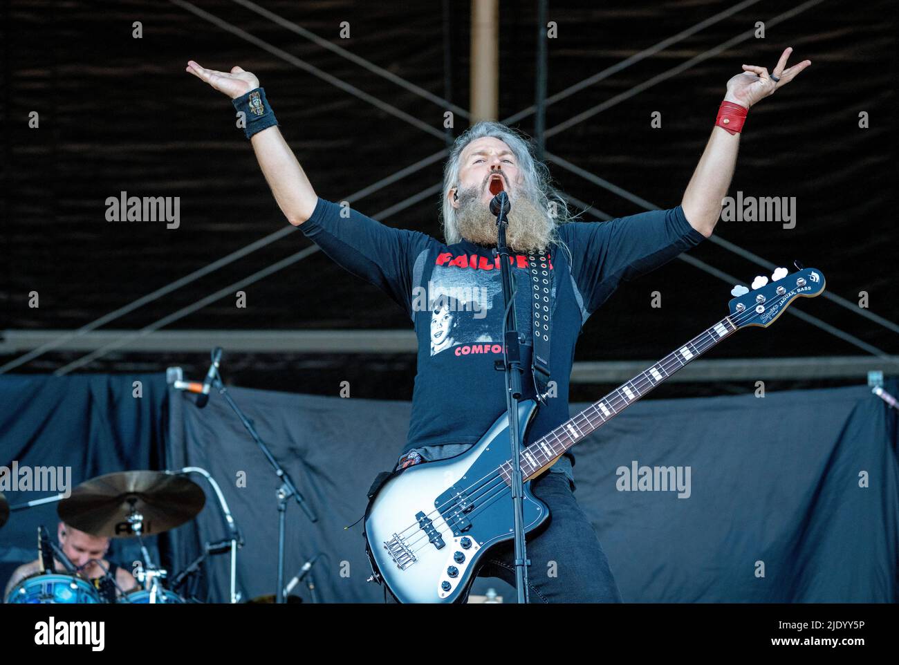 Oslo 20220623.Troy Sanders in Mastodon, American heavy band at Tons of ...