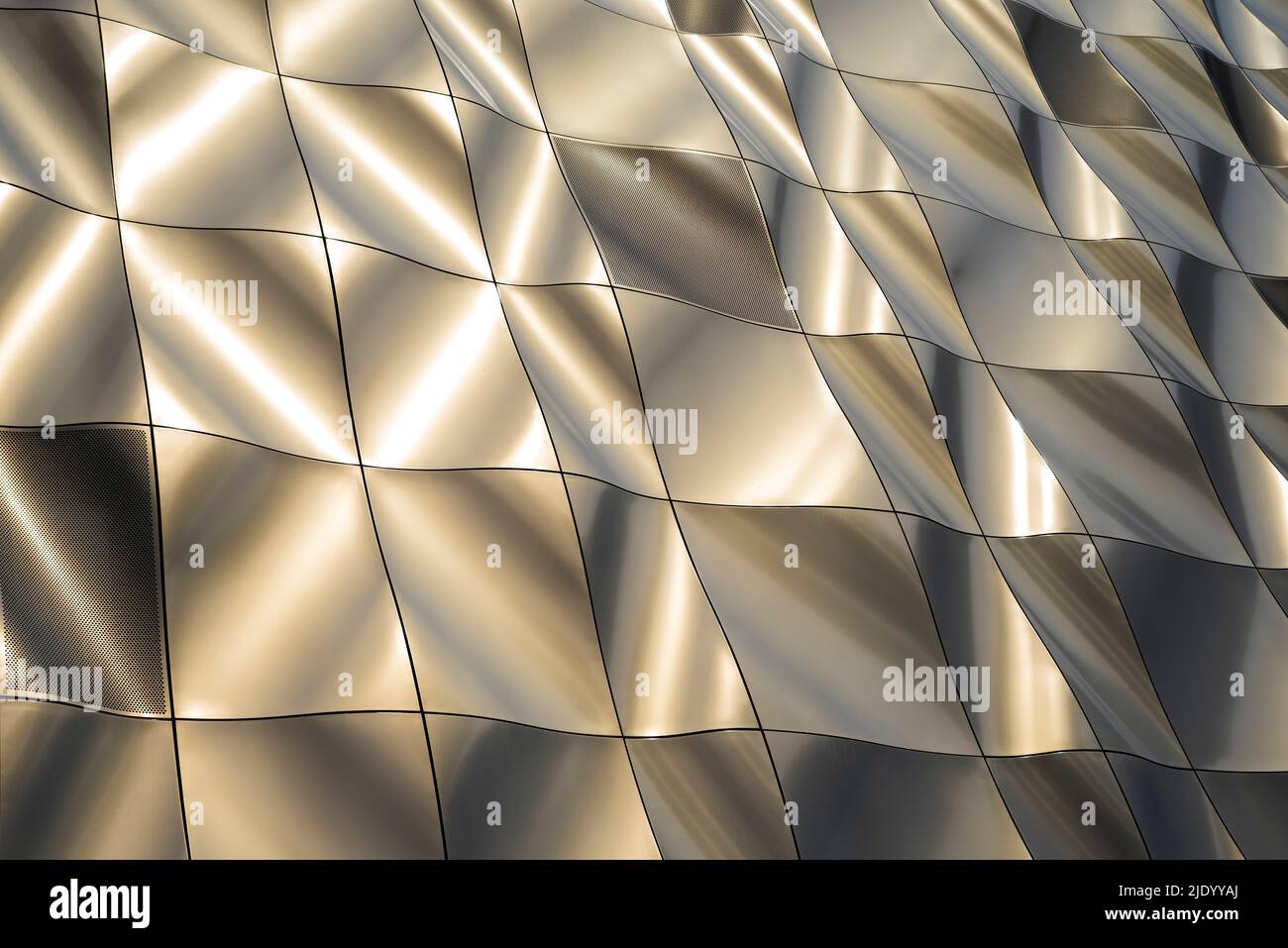 Sculptural, contemporary design, building clad in 3D formed, metal ...