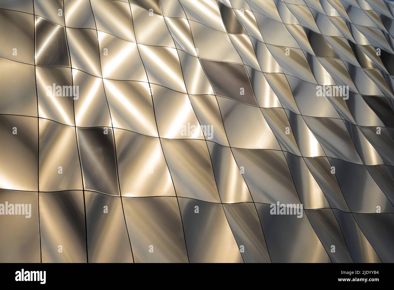 Sculptural, contemporary design, building clad in 3D formed, metal ...