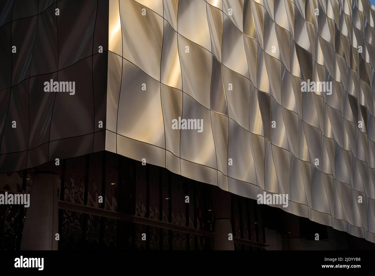Sculptural, contemporary design, building clad in 3D formed, metal ...
