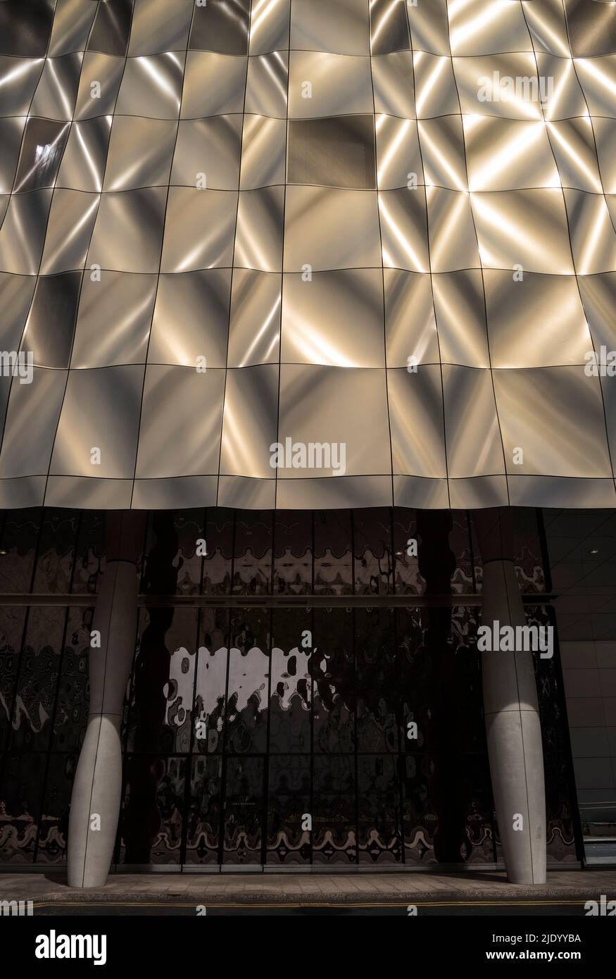 Sculptural, contemporary design, building clad in 3D formed, metal ...