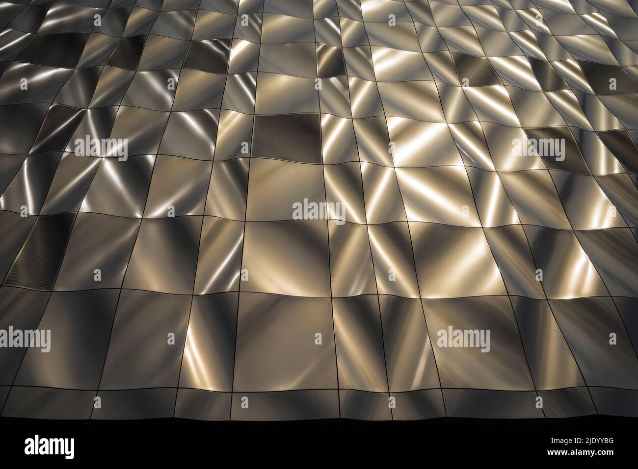 Sculptural, contemporary design, building clad in 3D formed, metal ...