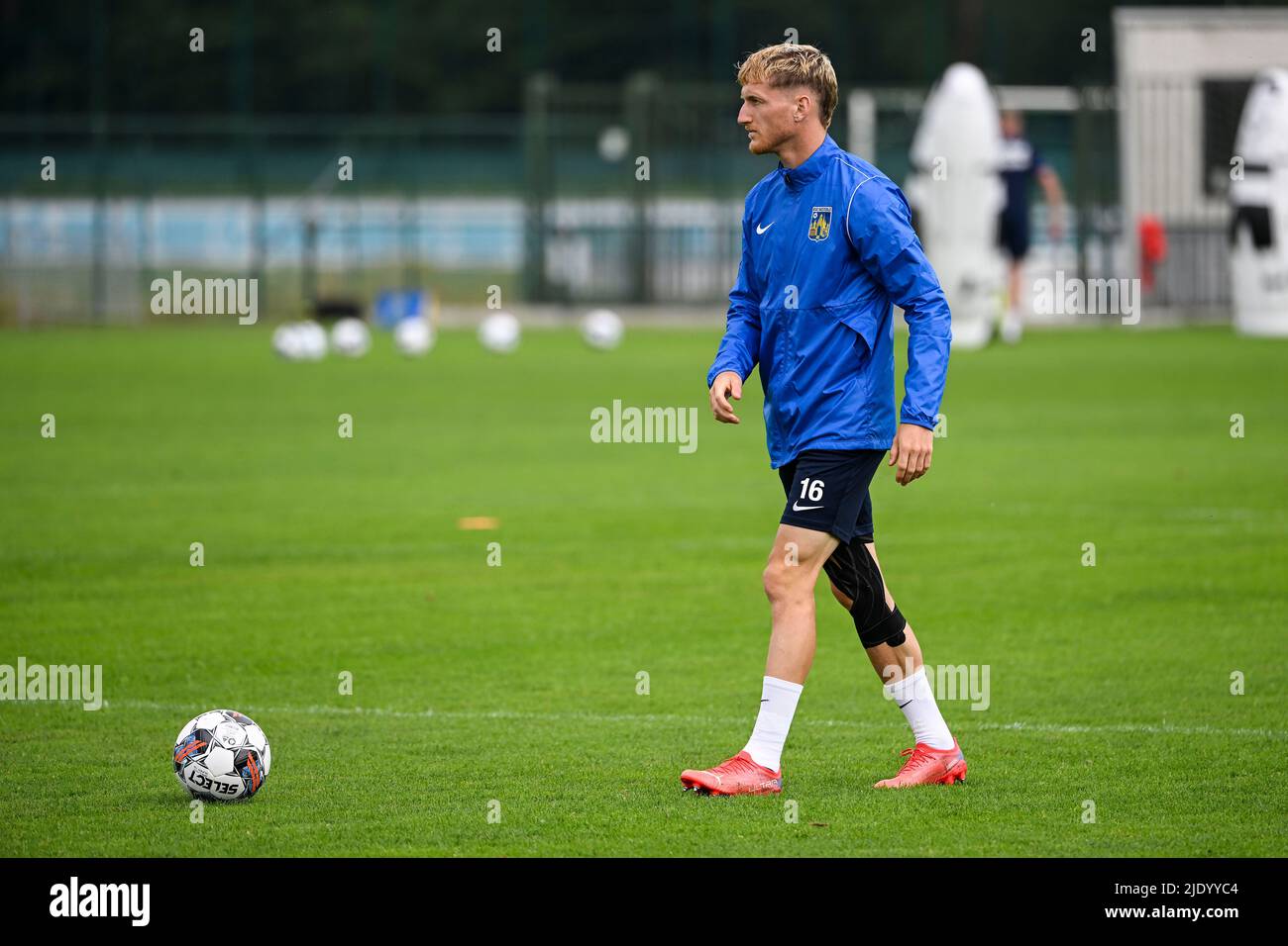 Westerlo's Leo Seydoux pictured during a training session of Belgian ...