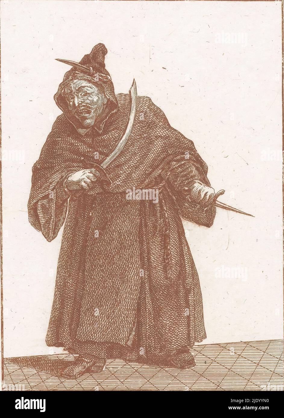 Monk with scimitar and dagger, Abuses of the Catholic Clergy (series ...