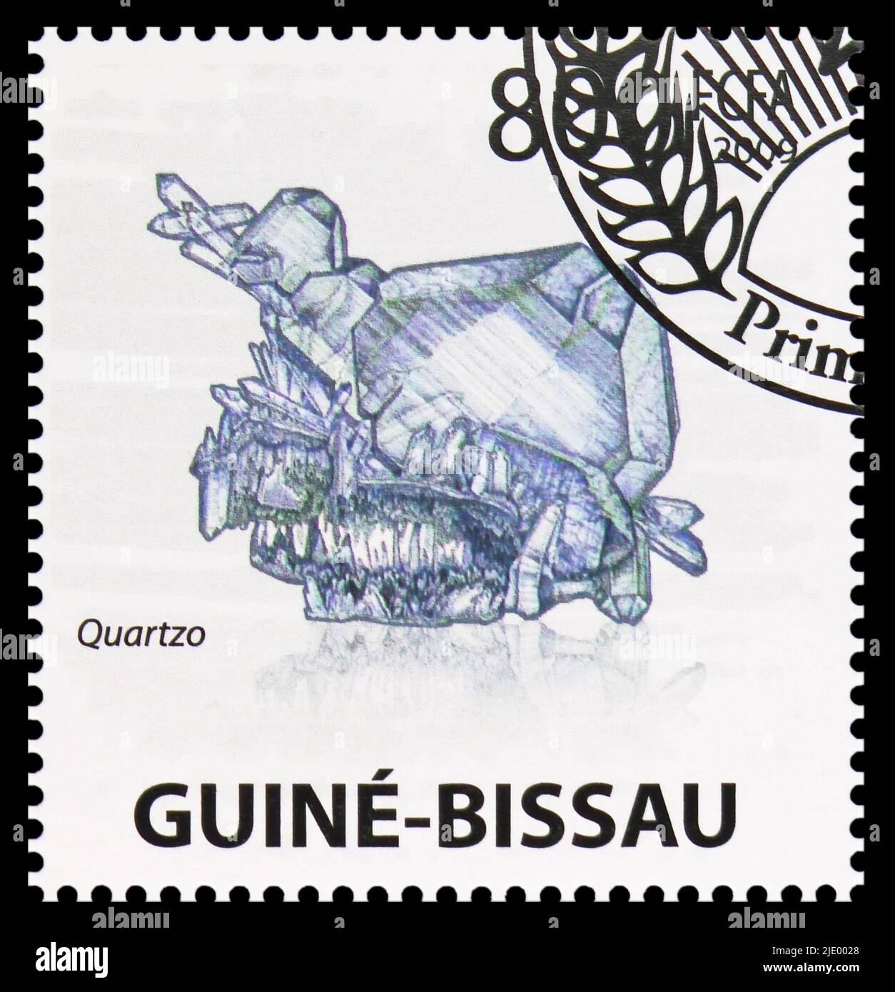 MOSCOW, RUSSIA - JUNE 17, 2022: Postage stamp printed in Guinea-Bissau ...