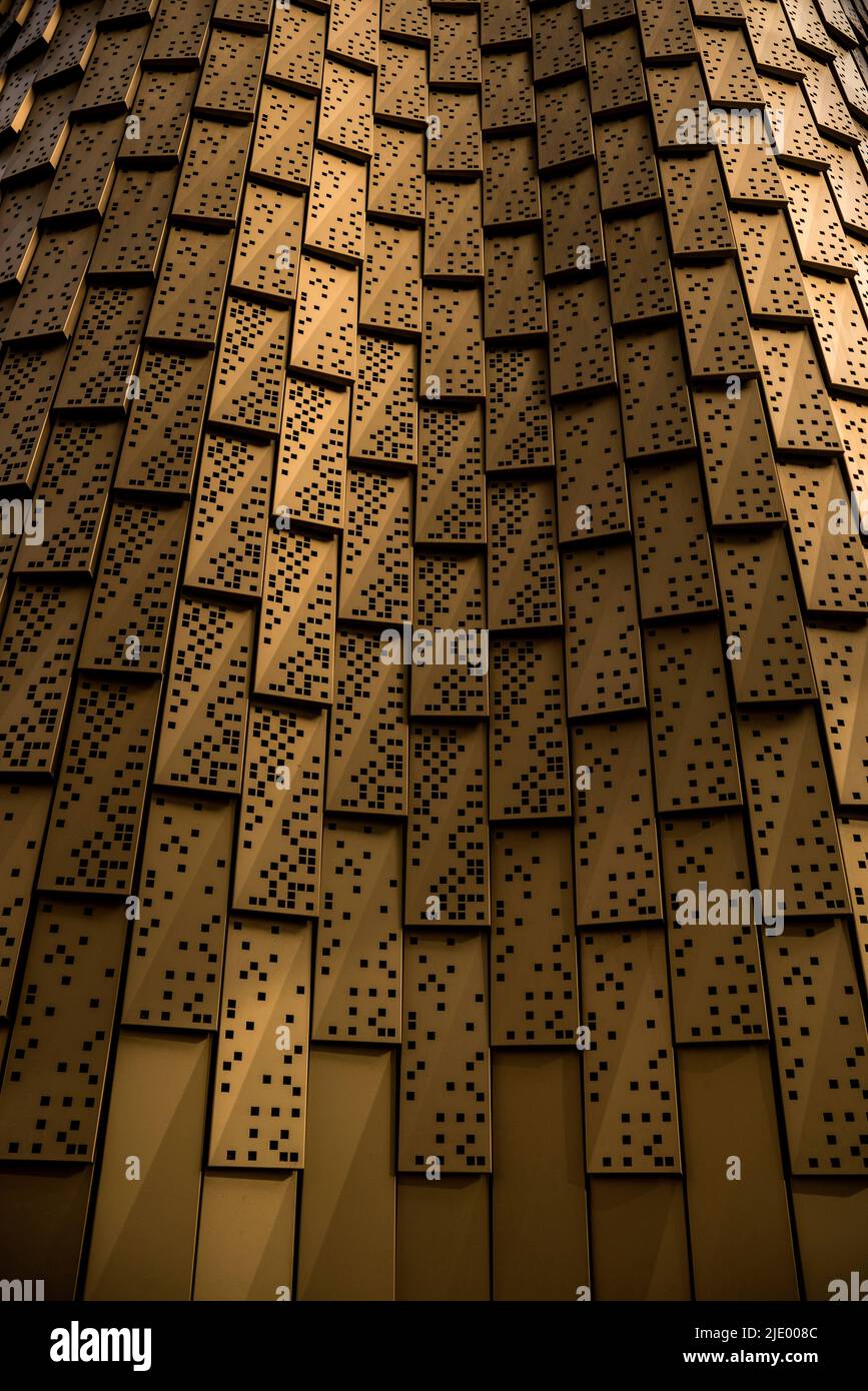 3 Broadgate, London. Contemporary design space clad in perforated ...