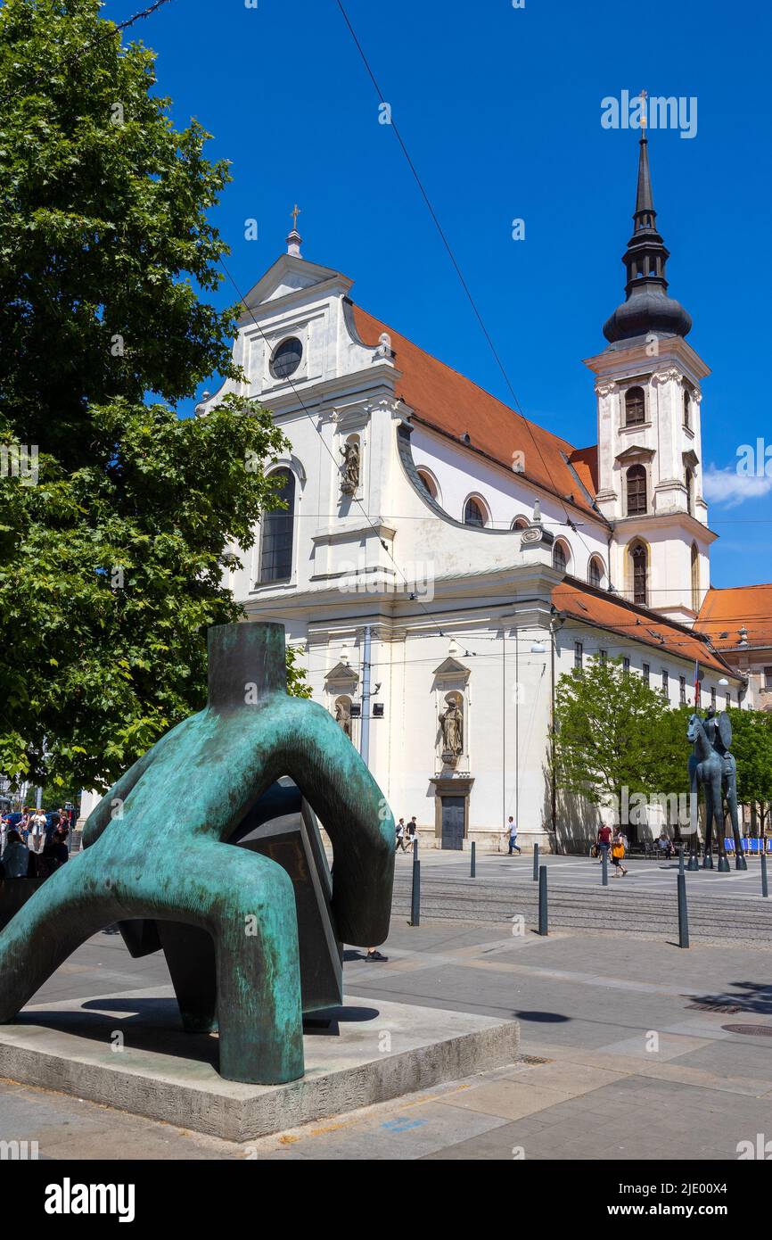 Socha Spravedlnost, Marius Kotrba, 2010, Brno, Morava, Česká republika ...