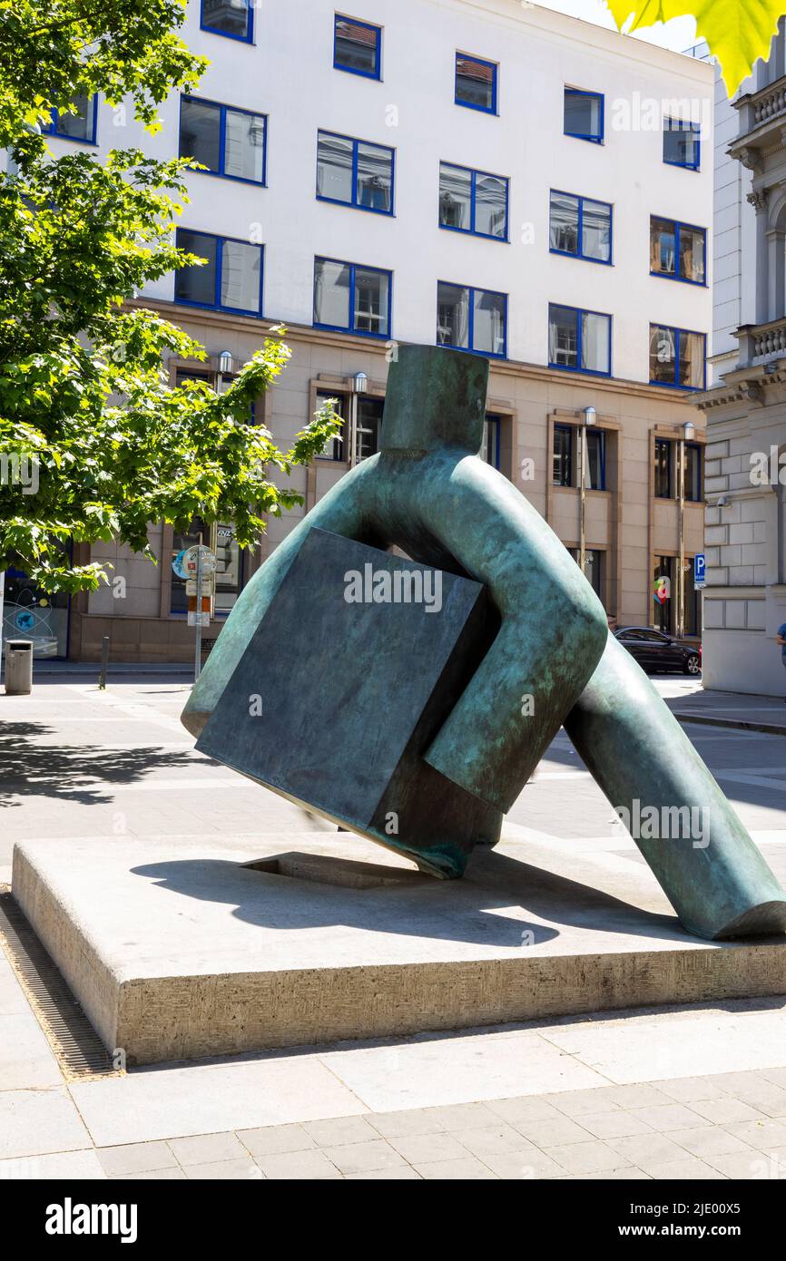 Socha Spravedlnost, Marius Kotrba, 2010, Brno, Morava, Česká republika ...