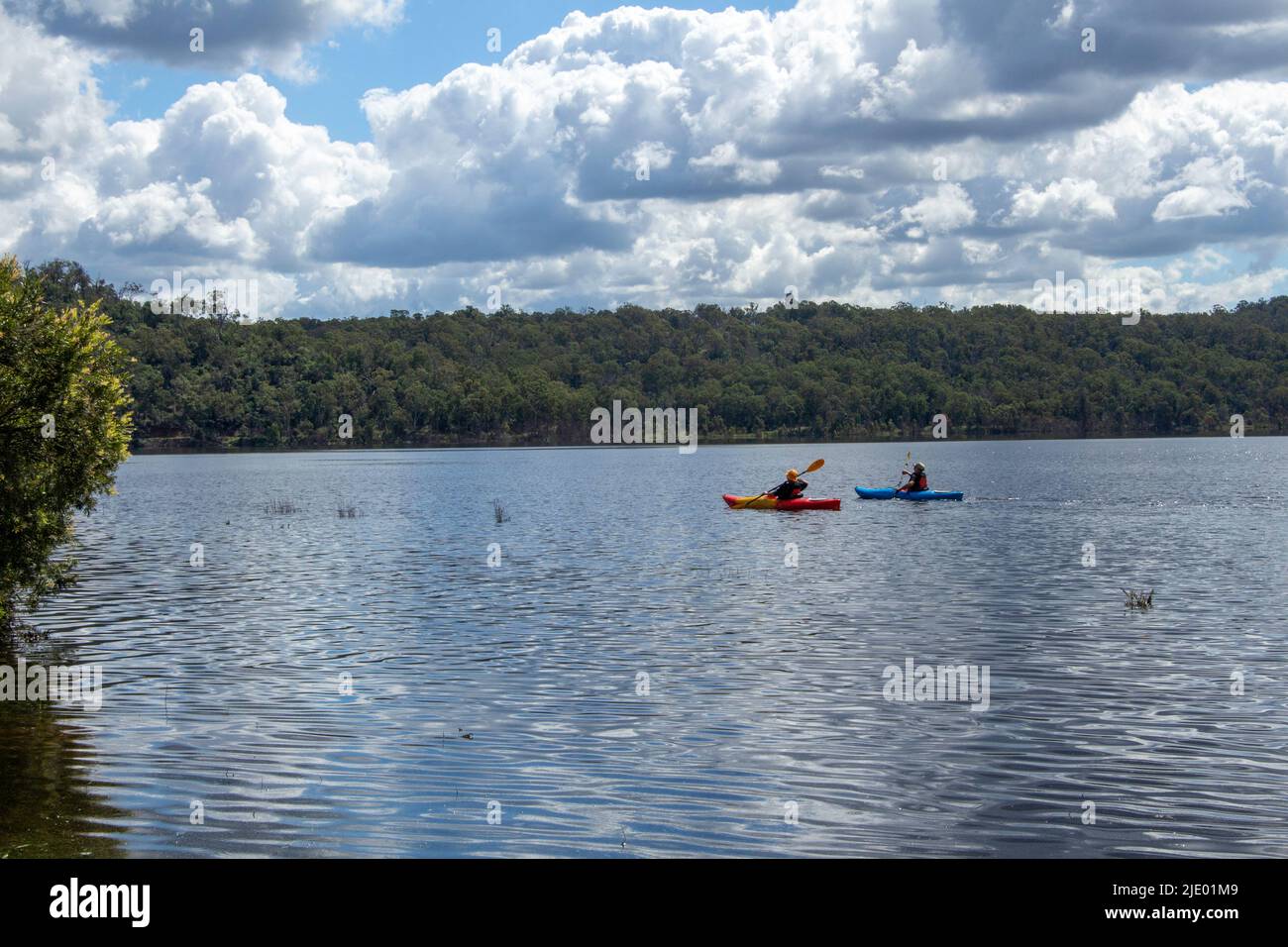 Kayaking on Lake Cooby Stock Photo - Alamy