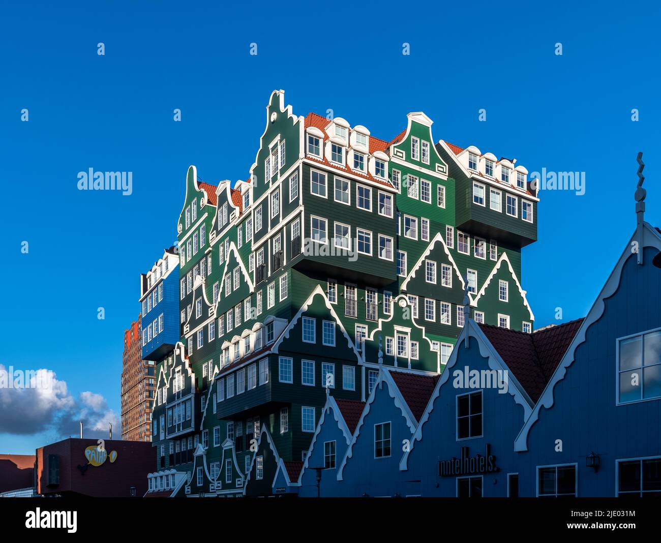 The city centre of Zaandam north west of Amsterdam, The Netherlands ...