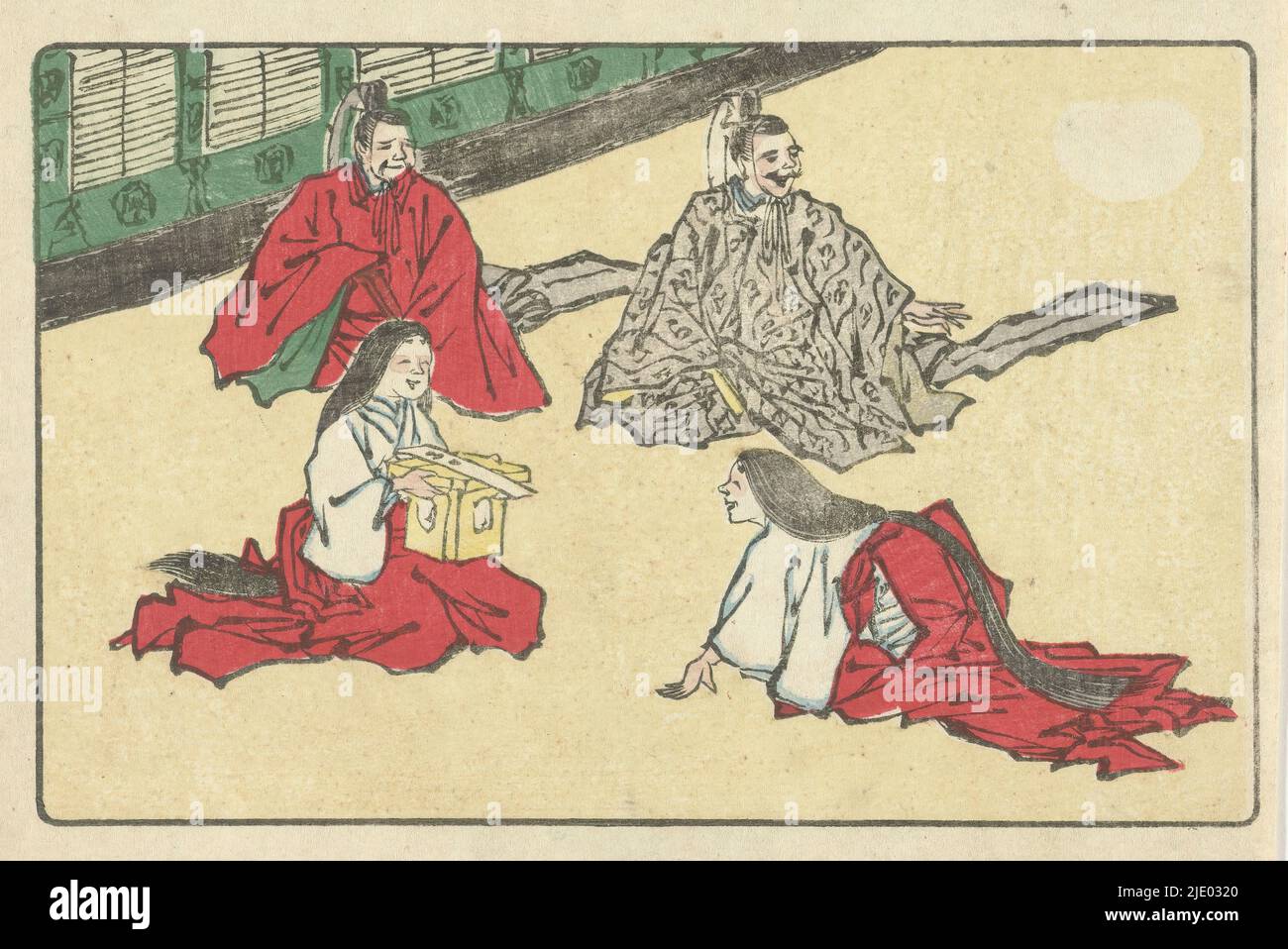 Courtiers, The Great Tail (series title), Two male and two female ...