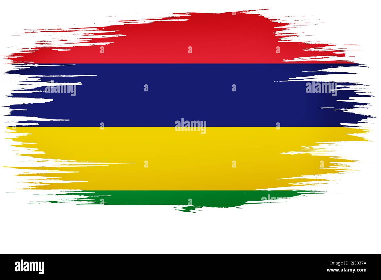 colorful hand-drawn brush strokes painted national country flag of ...