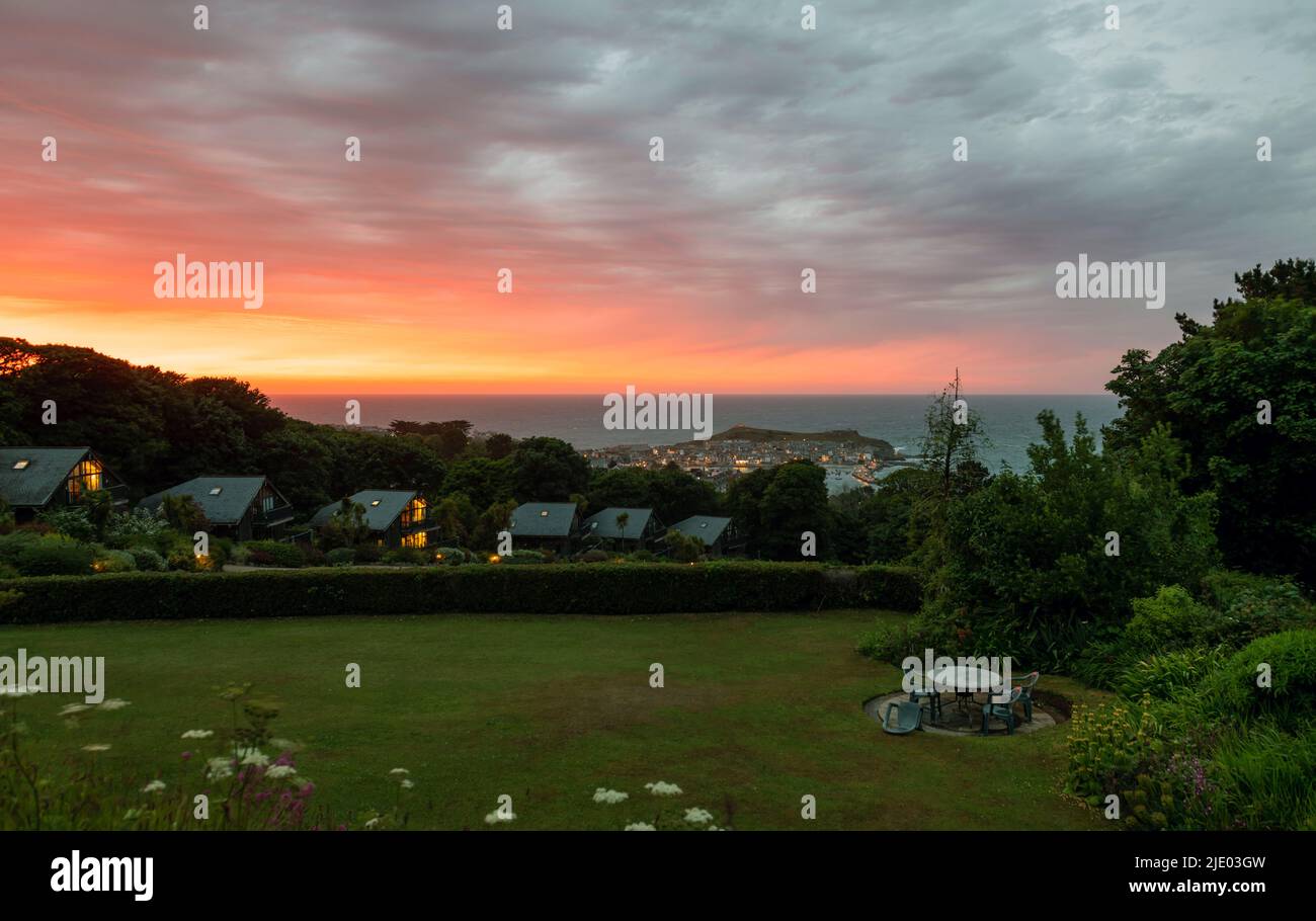 St Ives sunset Stock Photo - Alamy