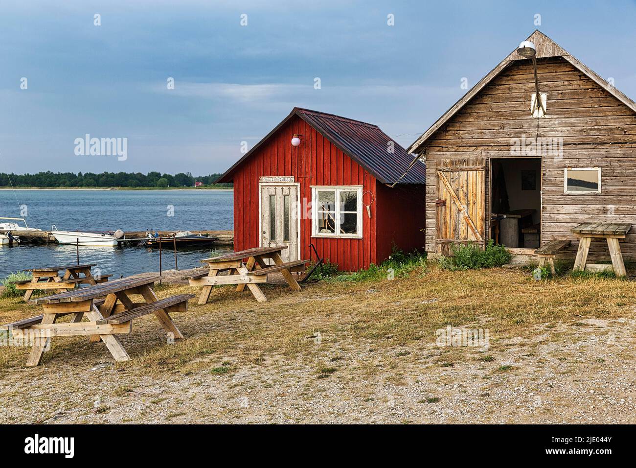Old fishermen's huts by the sea, fishing museum, fiskemuseum, fishermen ...