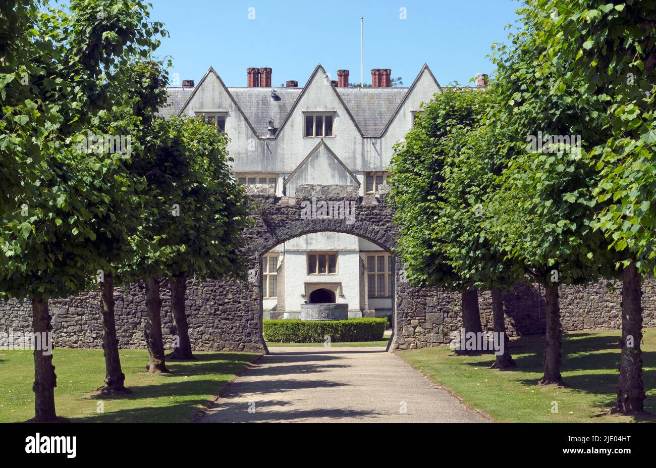 Saint Fagan's Castle at St Fagans Museum of History, Cardiff Stock ...