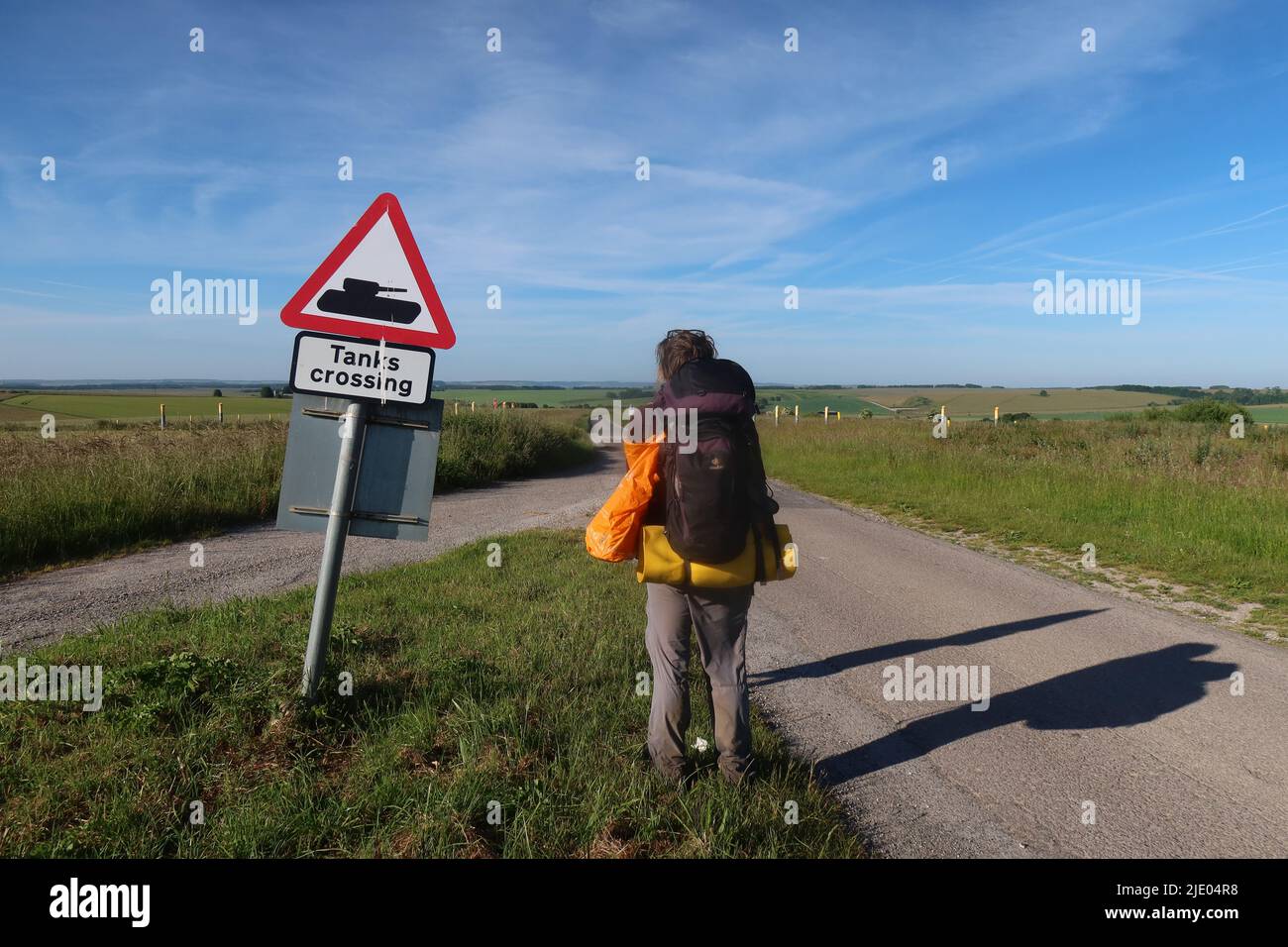 Wessex ridgeway. Edge of Salisbury Plain. chalk plateau. Wiltshire ...