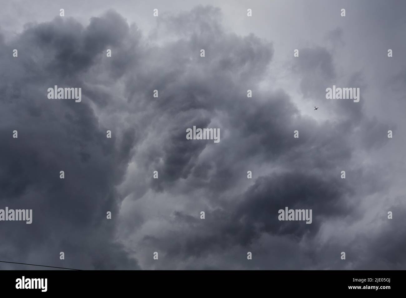 Airplane thunderstorm clouds hi-res stock photography and images - Alamy