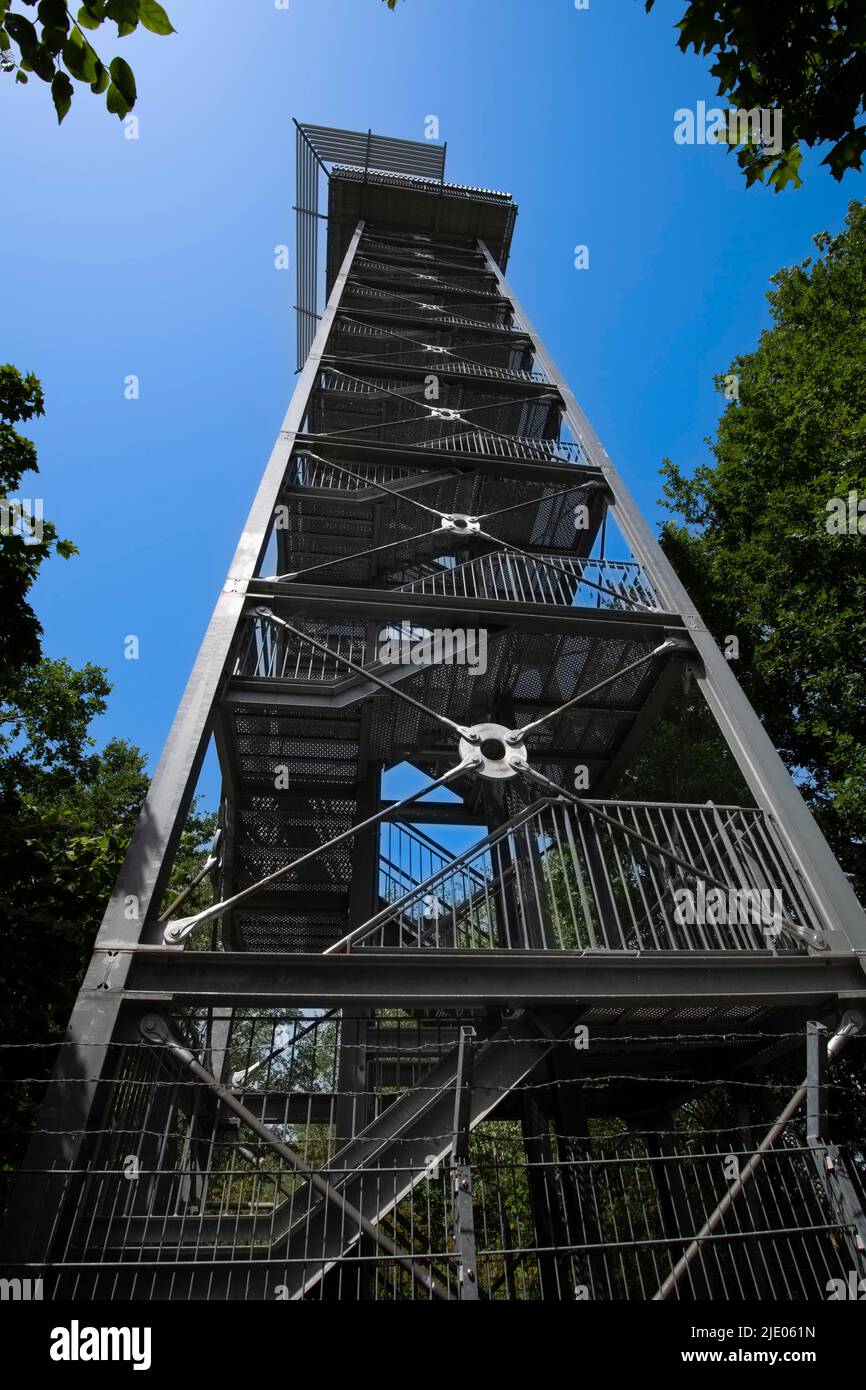 Meuro observation tower, Hoerlitz, Meurostolln, Schipkau, Brandenburg ...