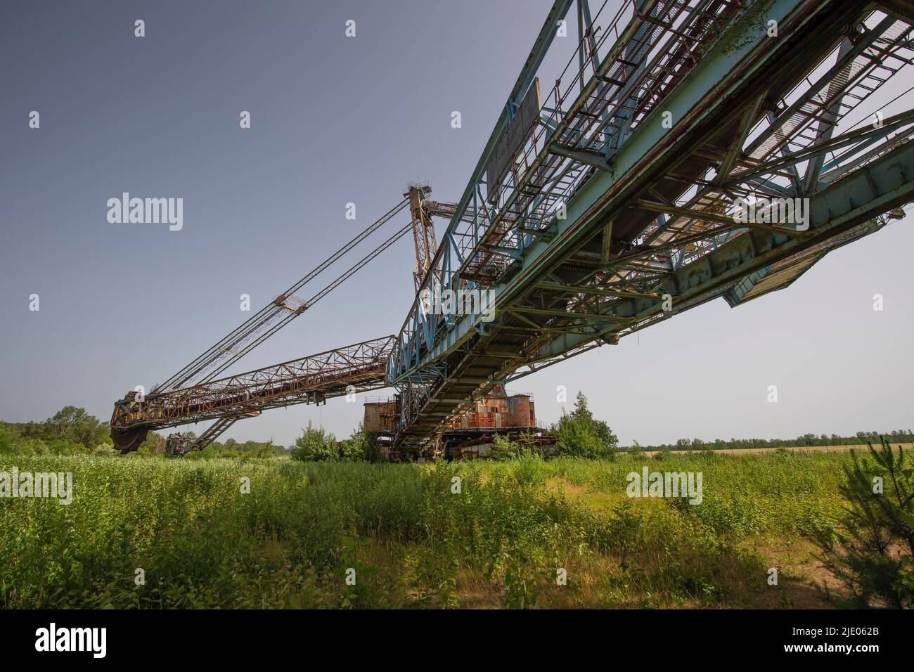 Boom with spoil conveyor belt, excavator, bucket wheel excavator 1473 ...