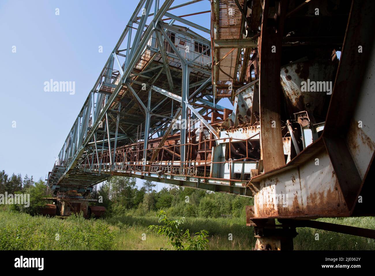 Boom with spoil conveyor belt, excavator, bucket wheel excavator 1473 ...